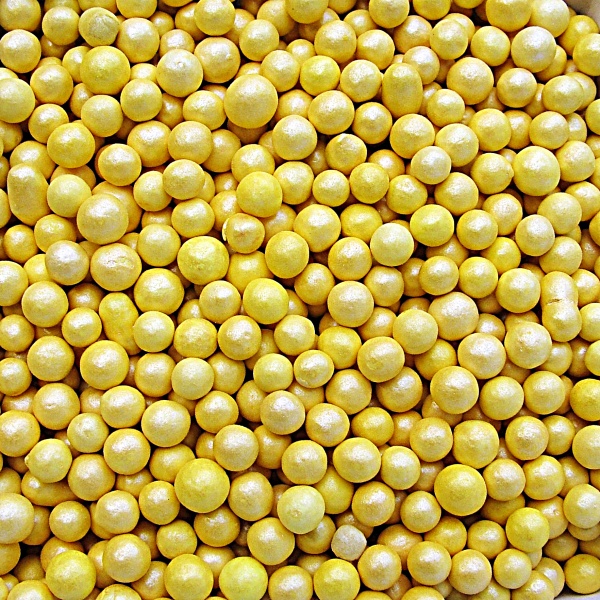 Pearlised Yellow 4mm Pearls - QSIngredients.co.uk