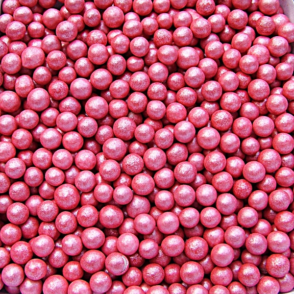Pearlised Red 4mm Pearls - QSIngredients.co.uk