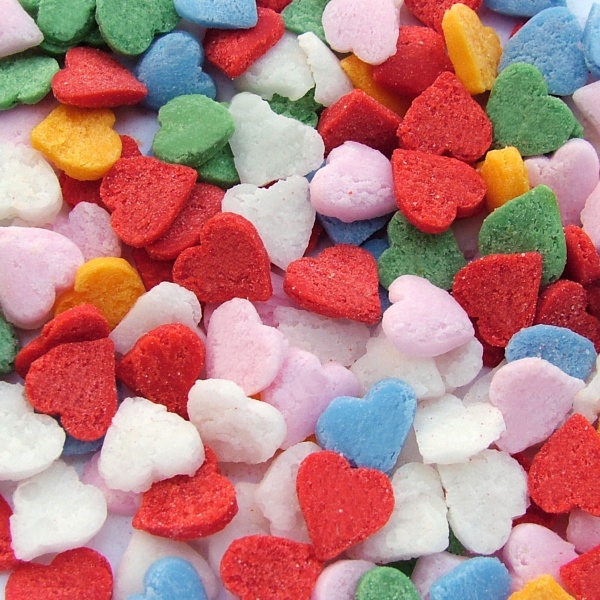 Rainbow Mini Hearts - QSIngredients.co.uk